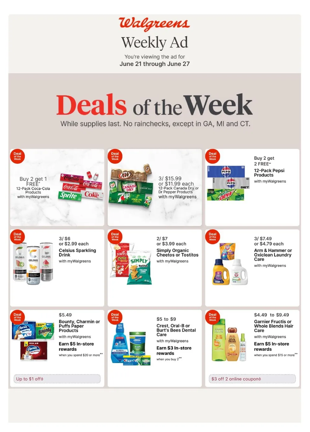 Walgreens Weekly Ad June 21 - 27, 2026